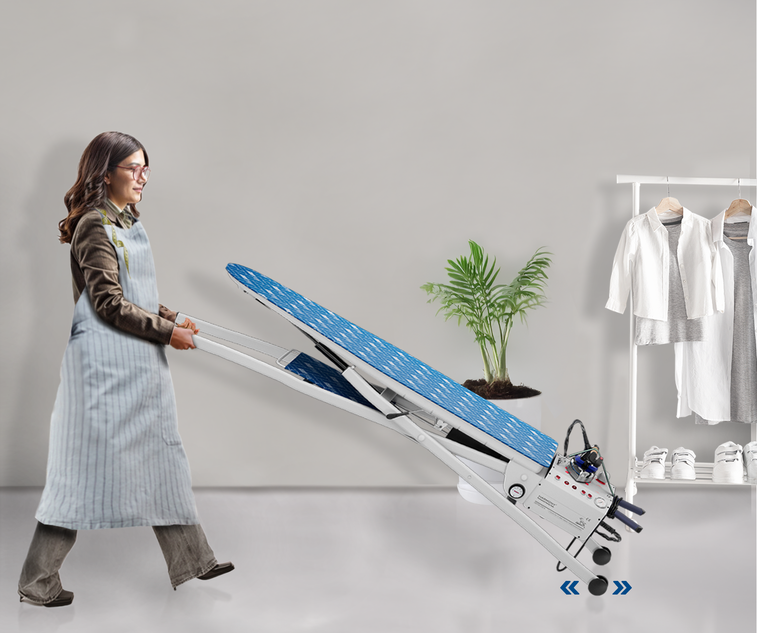 "HARMONY" KATLANABİLİR KAZANLI VE FANLI ÜTÜ MASASI 5 LİTRE - DAR TİP ...