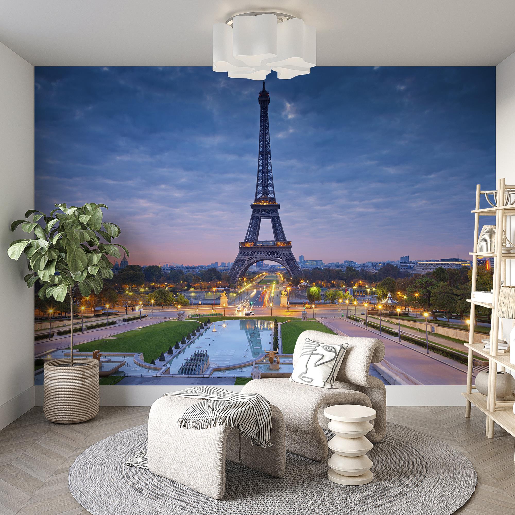 Dreamwall Eyfel Kulesi Manzara Desenli Silinebilir Kumaş Duvar Kağıdı