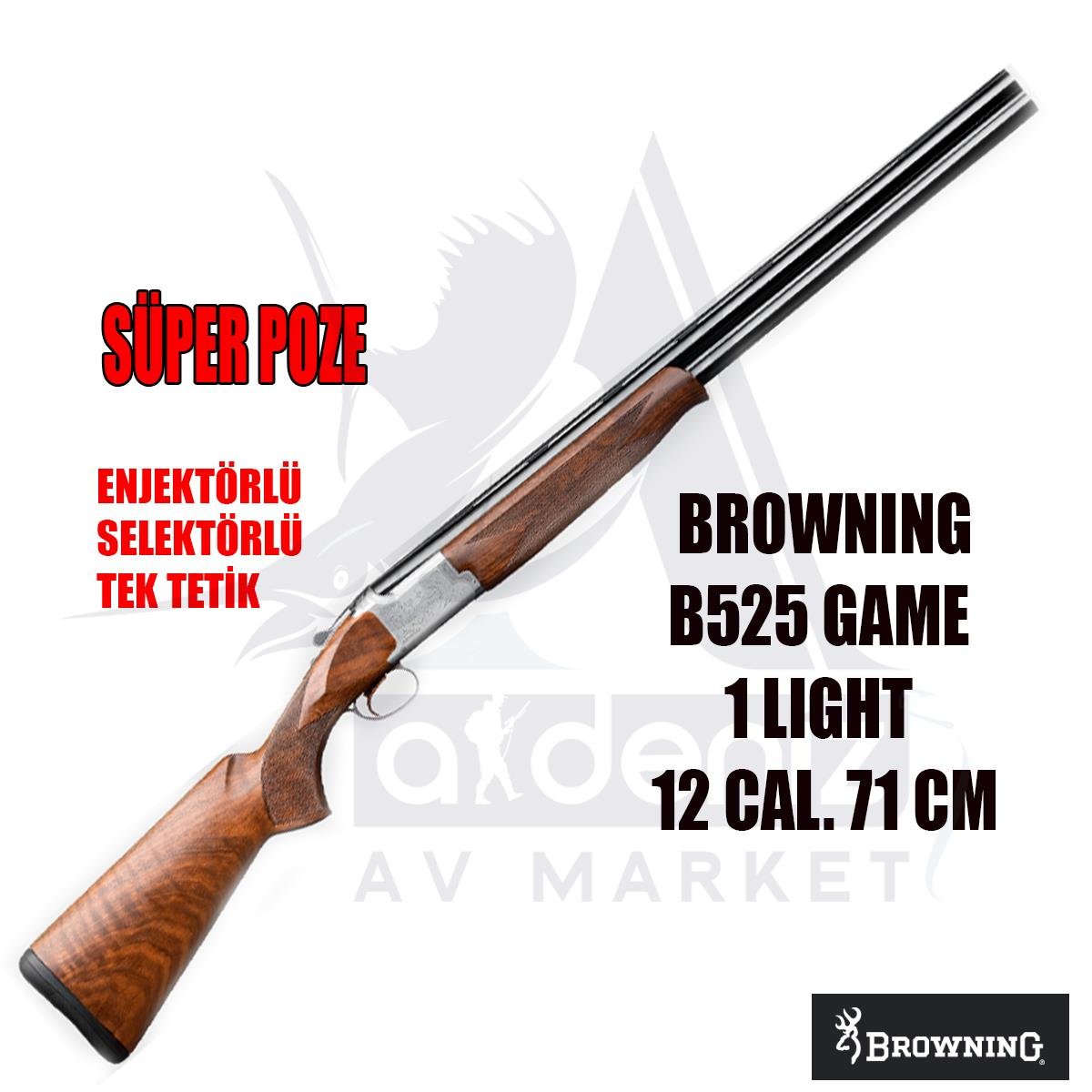 Browning Süperpoze Av Tüfeği B525 Game 1 Light 71 cm 12 Cal İthal Süper ...