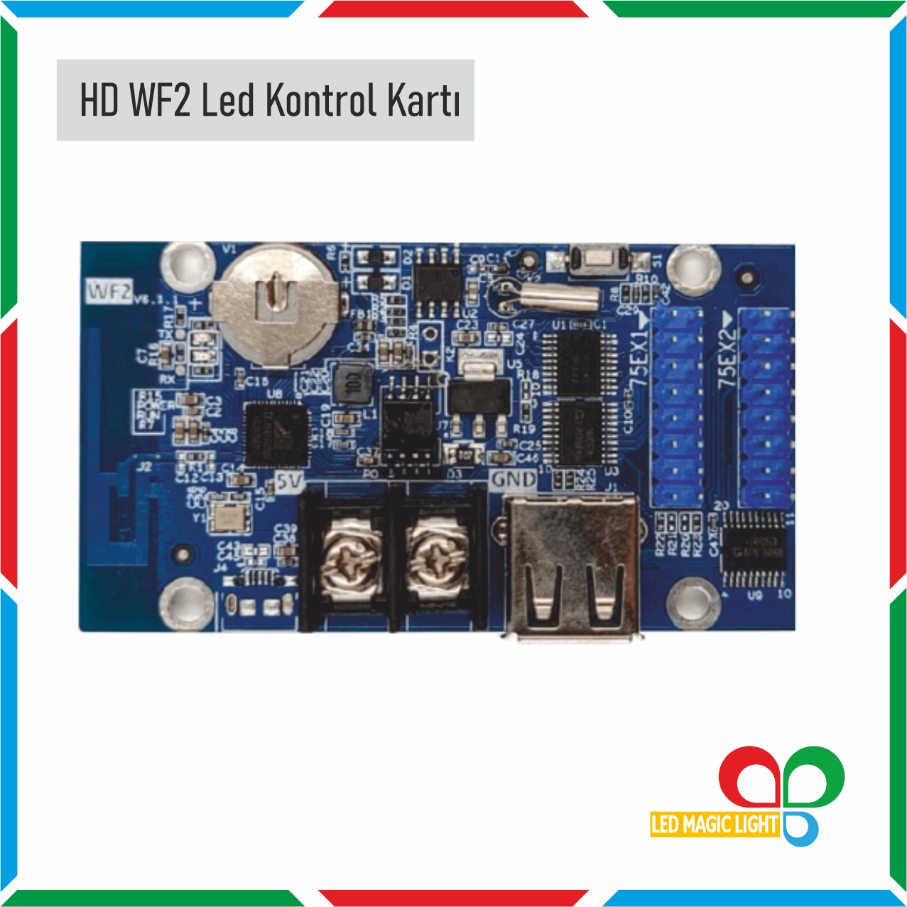 HD WF2 RGB LED KONTROL KARTI - Led Magic Light