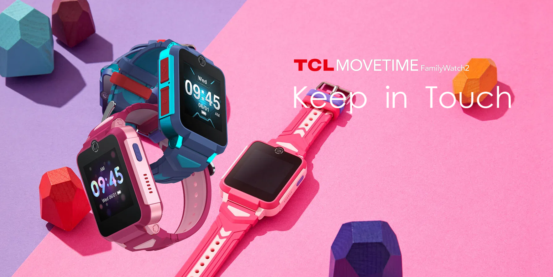 Yenilenmiş TCL Movetime Family Watch 2 MT42X Pink B Kalite (12 Ay ...