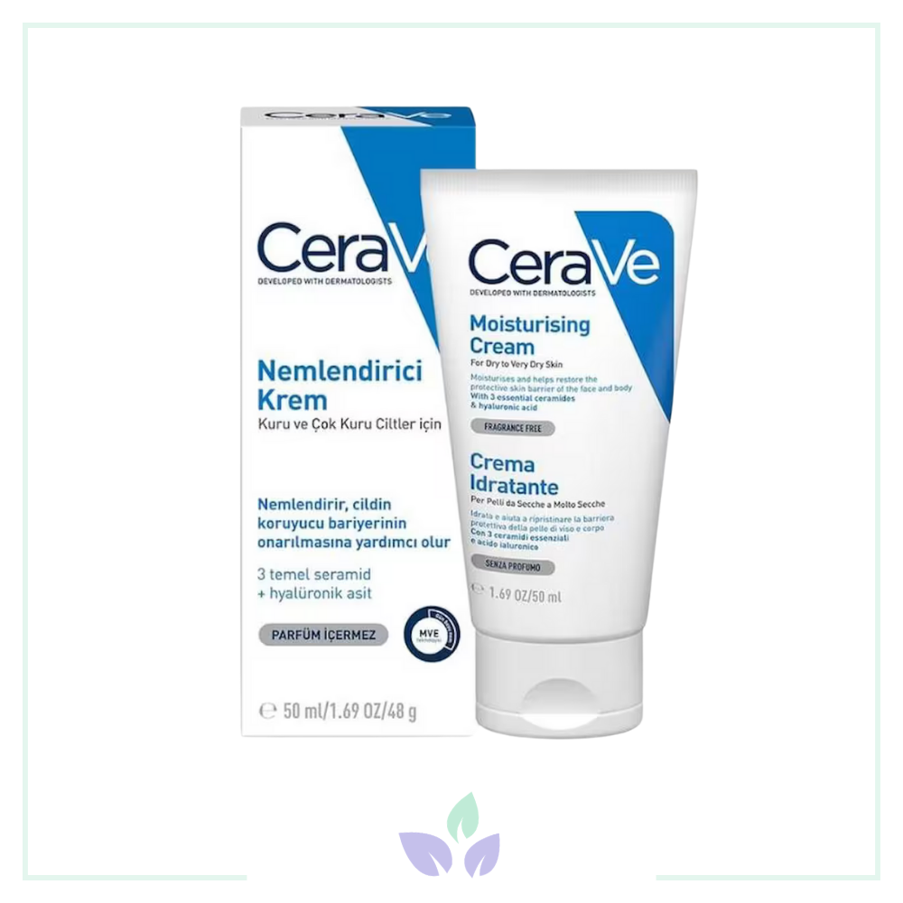 CeraVe Nemlendirici Krem 50 ml – Seramid & Hyalüronik