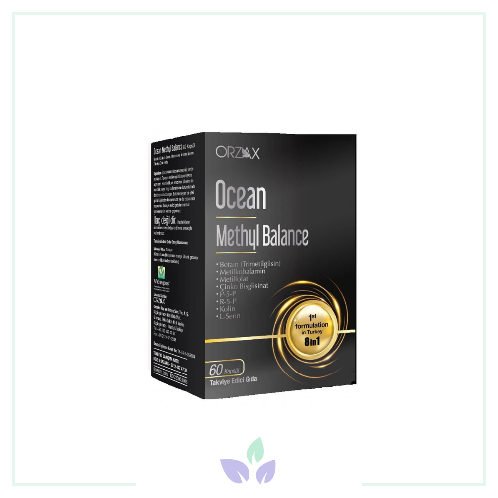 Orzax Ocean Methyl Balance 60 Kapsül | Metilasyon Sürecini Destekleyen ...