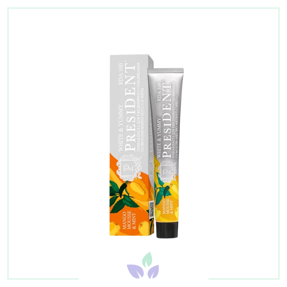 President Diş Macunu White Yummy Mango Mint 75 gr