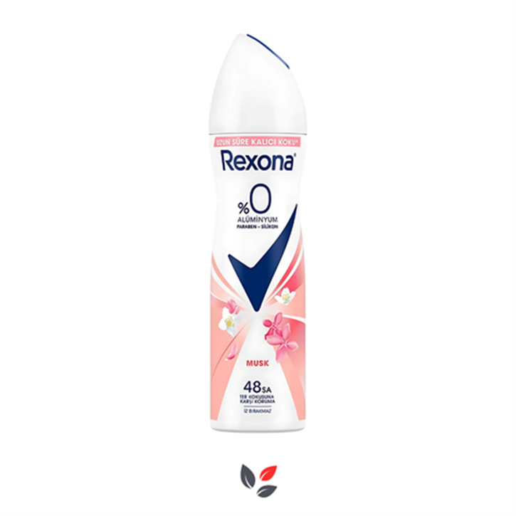 Rexona Women Musk Deodorant 150 ml – Alüminyumsuz, Uzun Süreli Koruma