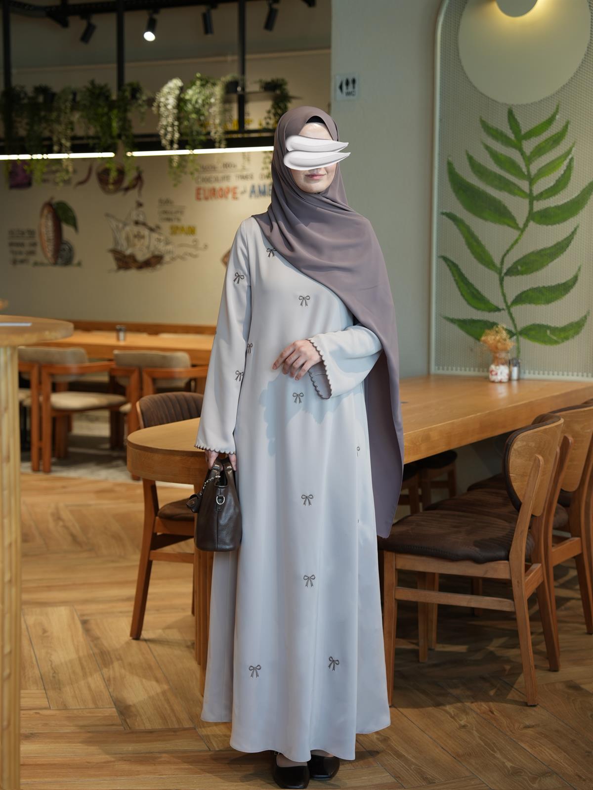 İPEKSTİL FERAY TAŞ TESETTÜR ELBİSE