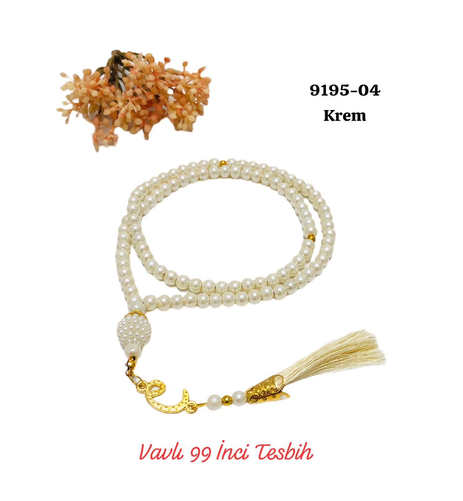 9195 Vavlı 99 İnci Tesbih | www.toptanhacmalzemeleri.com