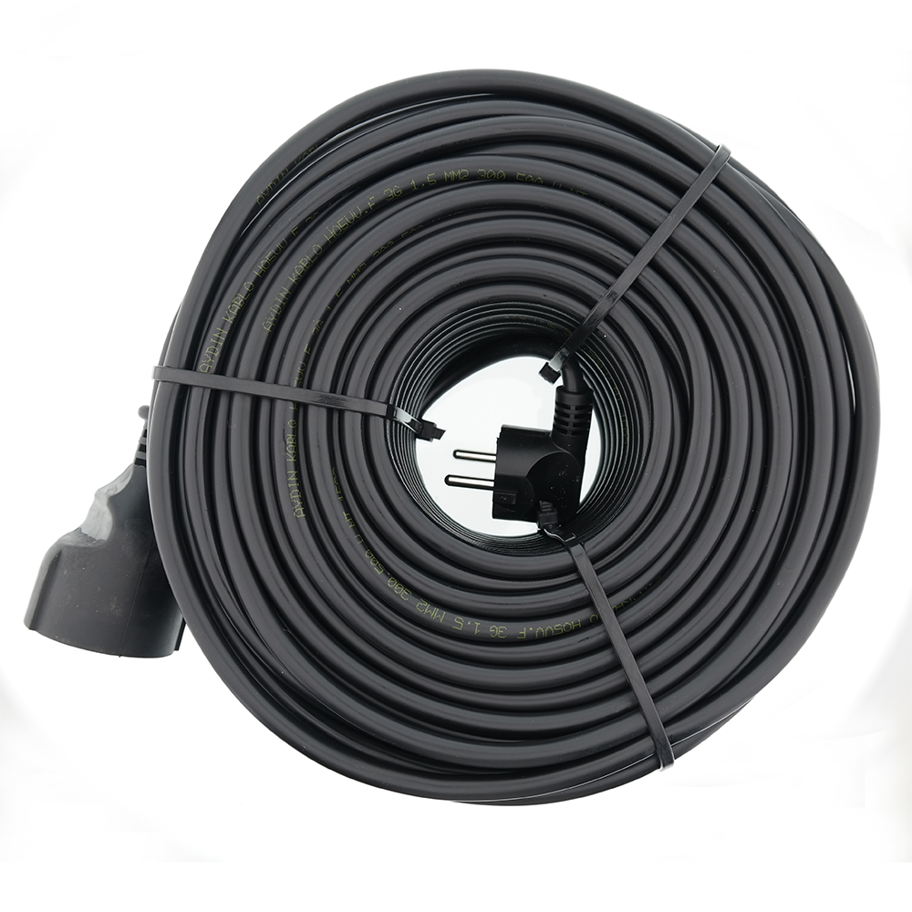 Tek-İş , Tek-İş 50 Metre Uzatma Kablosu 3 X 1,5 Mm Ttr Bakır Kablo Erkek Fiş Dişi Fiş Baskılı ...