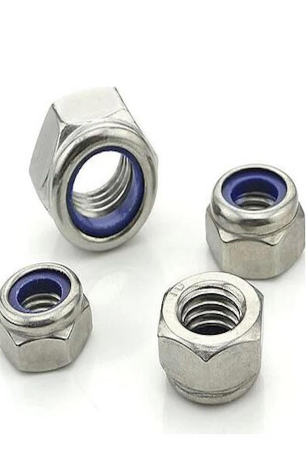 M8 Din 985 Fiberli Somun 100 Adet