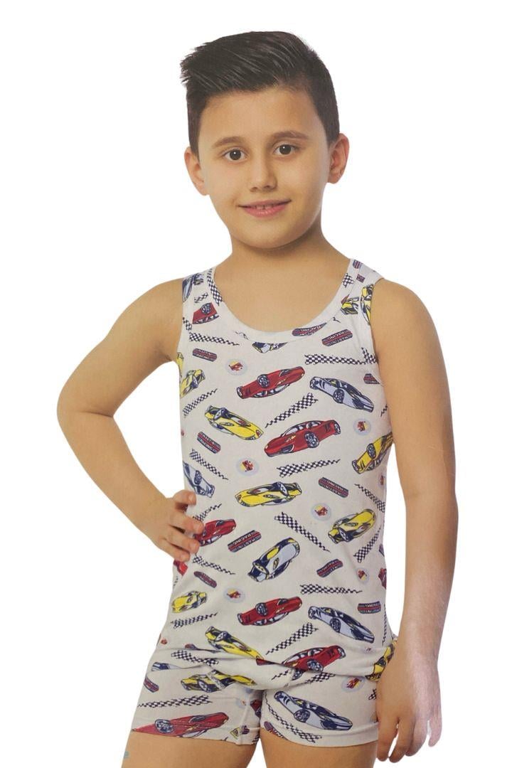 Erkek Çocuk Atlet Boxer Takım - Karışık Renk - Ucuz İç Giyim - Çok Al ...