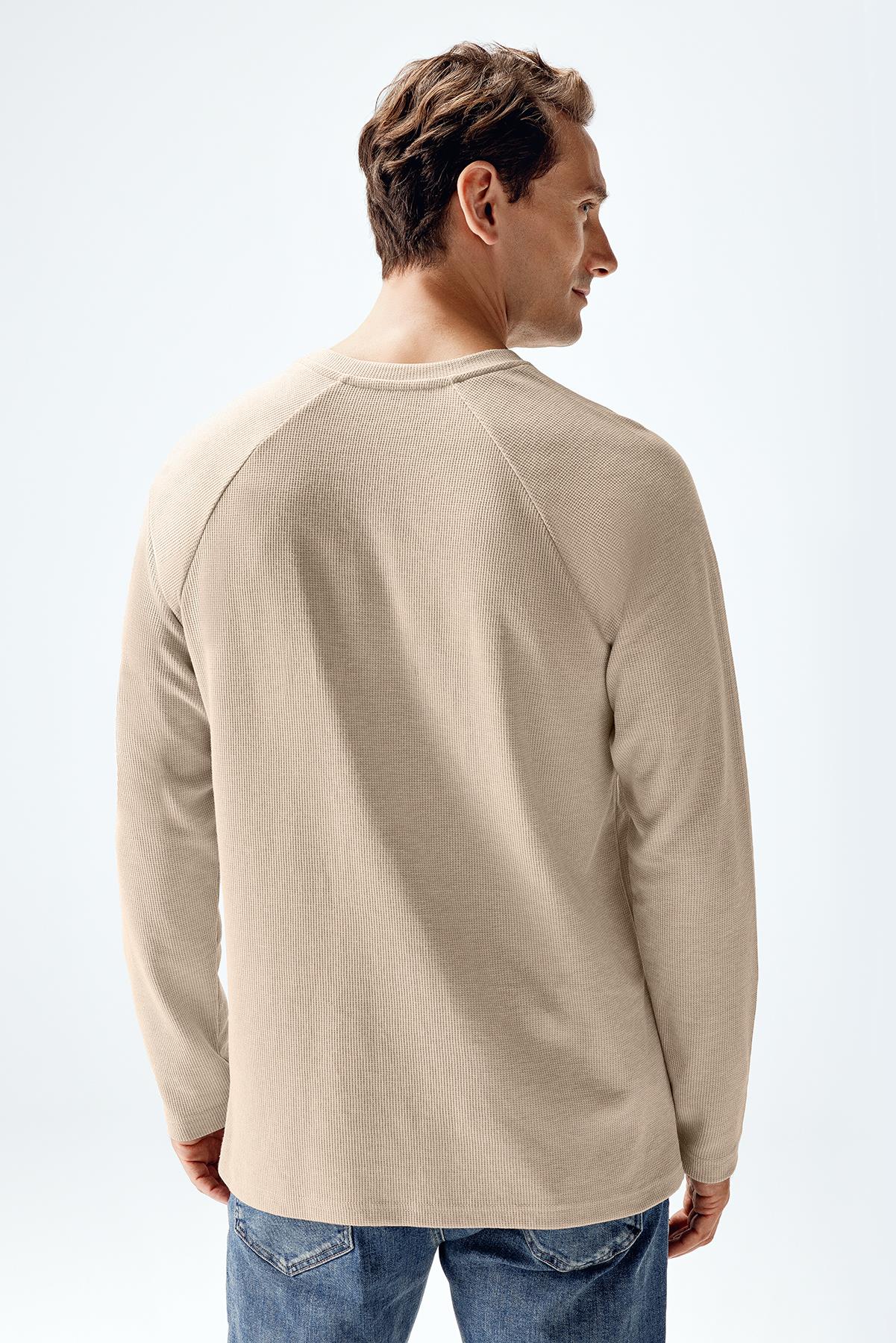 Erkek Waffle Reglan Uzun Kollu T-shirt - Brix by Üçdal Tekstil