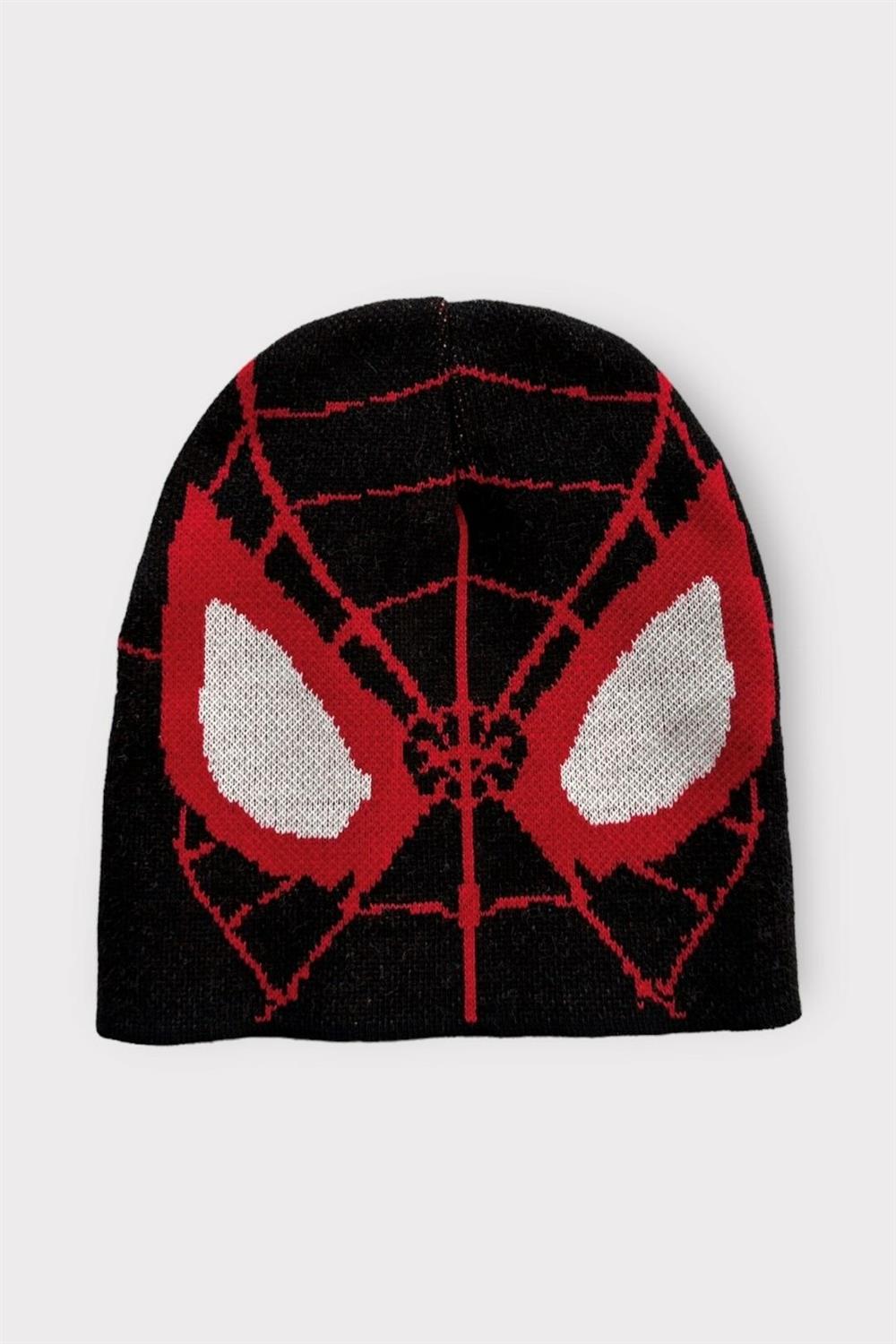 Siyah Beyaz Göz Spider - Man Bere