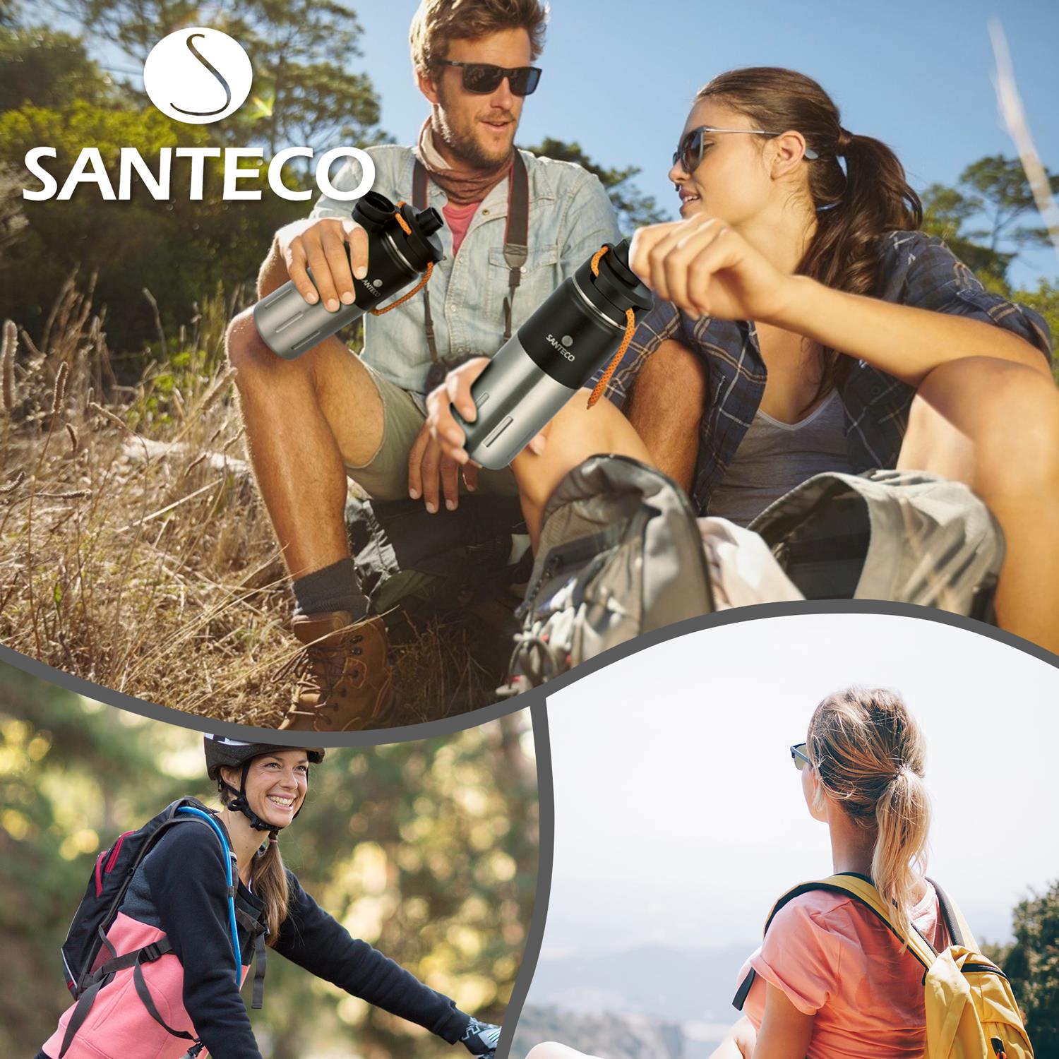 Santeco Ktwo Sporcu Termosu 500 Ml-Siyah