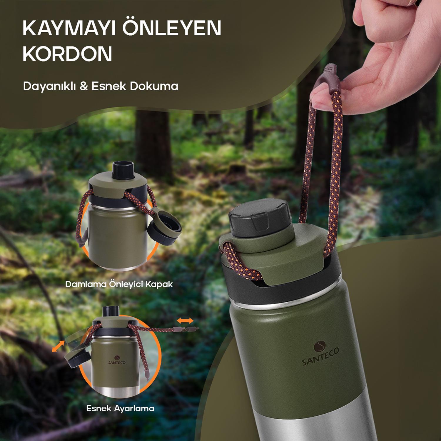 Santeco Ktwo Sporcu Termosu 500 Ml-Yeşil