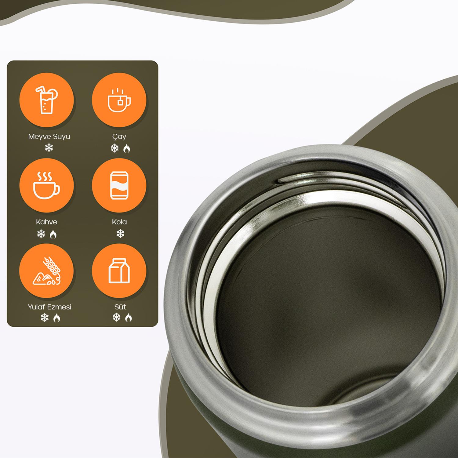 Santeco Ktwo Sporcu Termosu 500 Ml-Yeşil