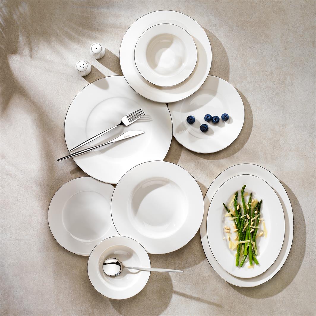 Schafer Endless Yemek Takımı 56 Parça-Platin01 | Schafer