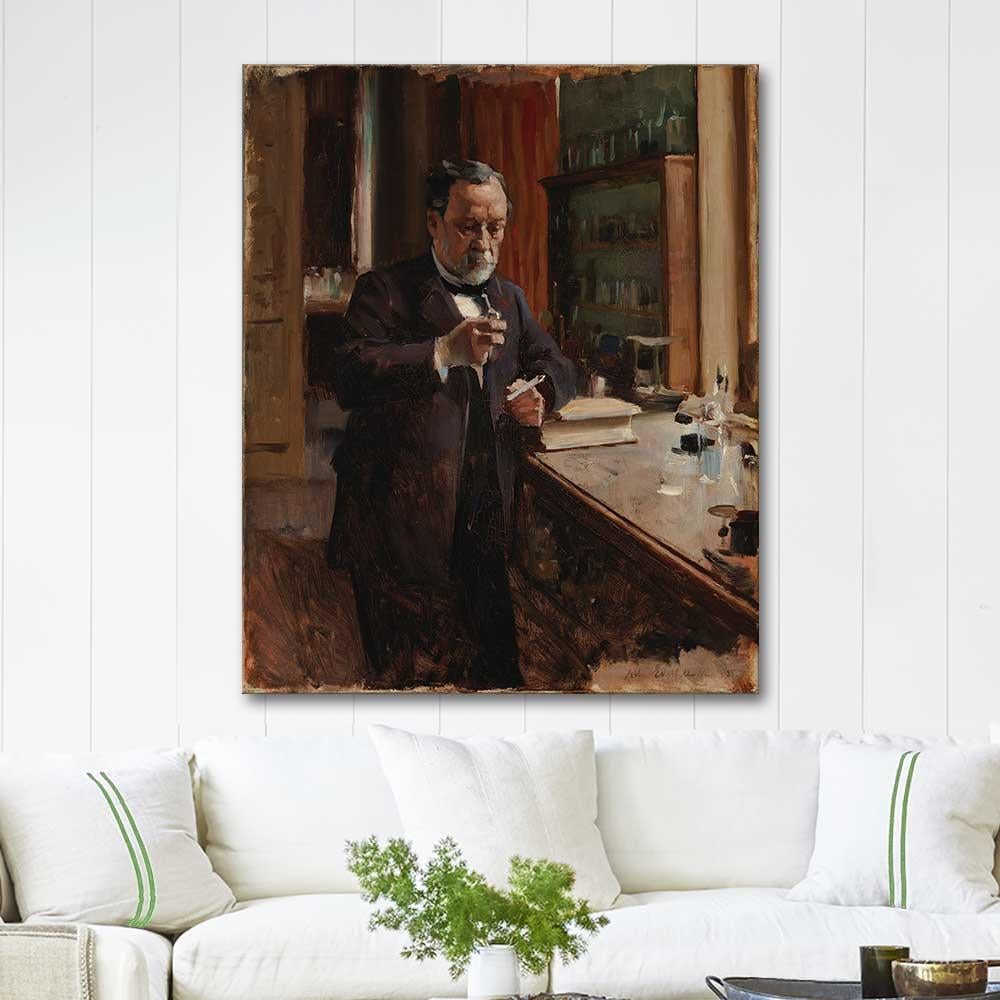 Portrait of Louis Pasteur, Study by Albert Edelfelt as an Art Print ...