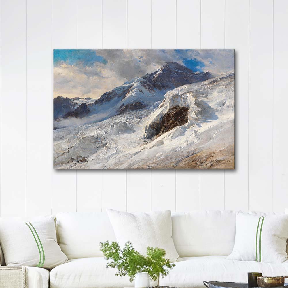 Lyskamm (Monte-Rosa) by Edward Theodore Compton as an Art Print ...