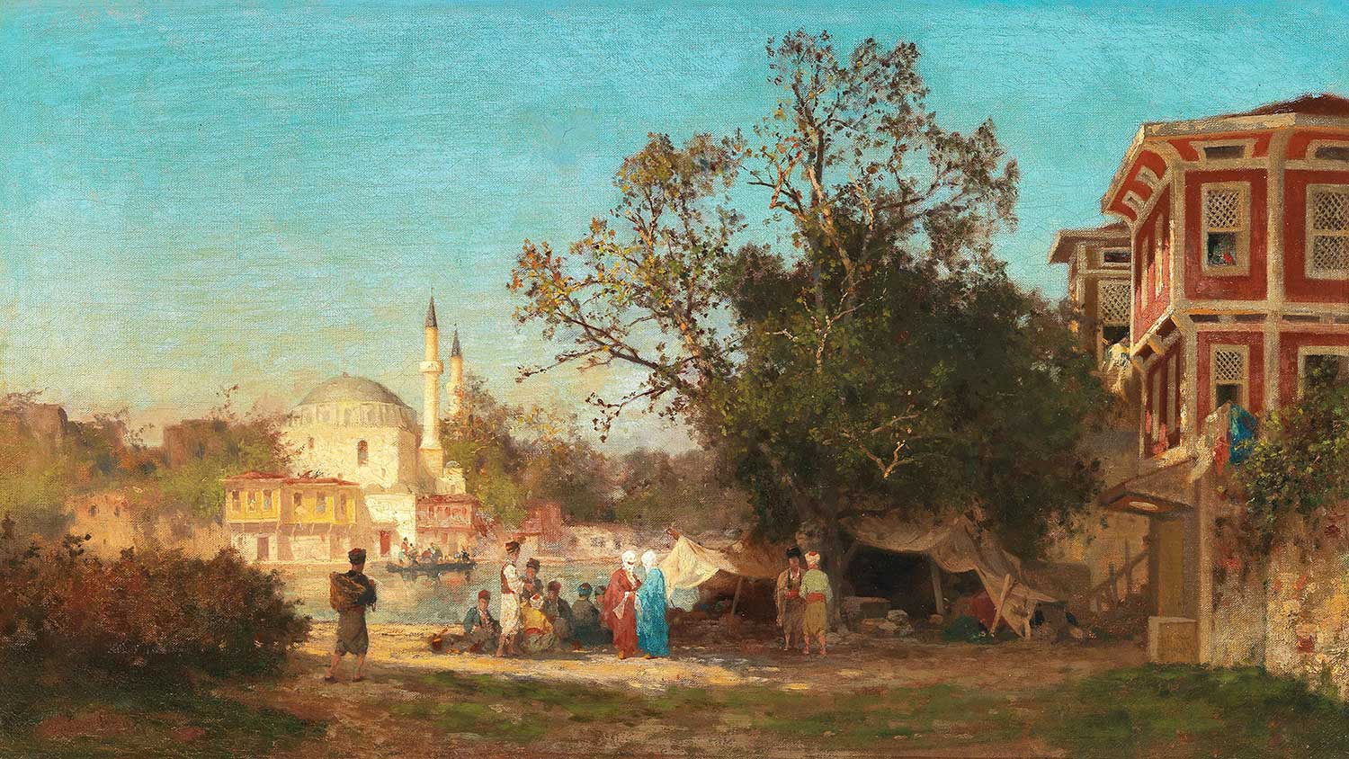 A Capriccio of Constantinople by Germain Fabius Brest as Art Print | CANVASTAR