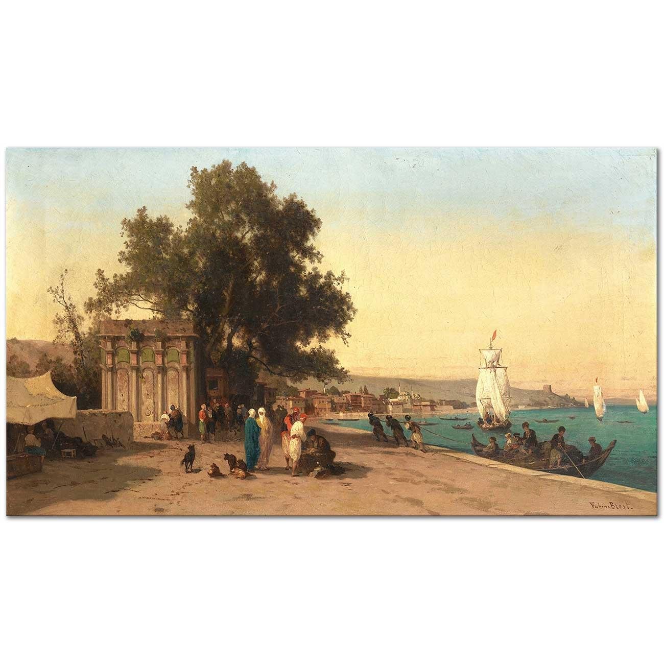 On The Bosphorus by Germain Fabius Brest as an Art Print | CANVASTAR