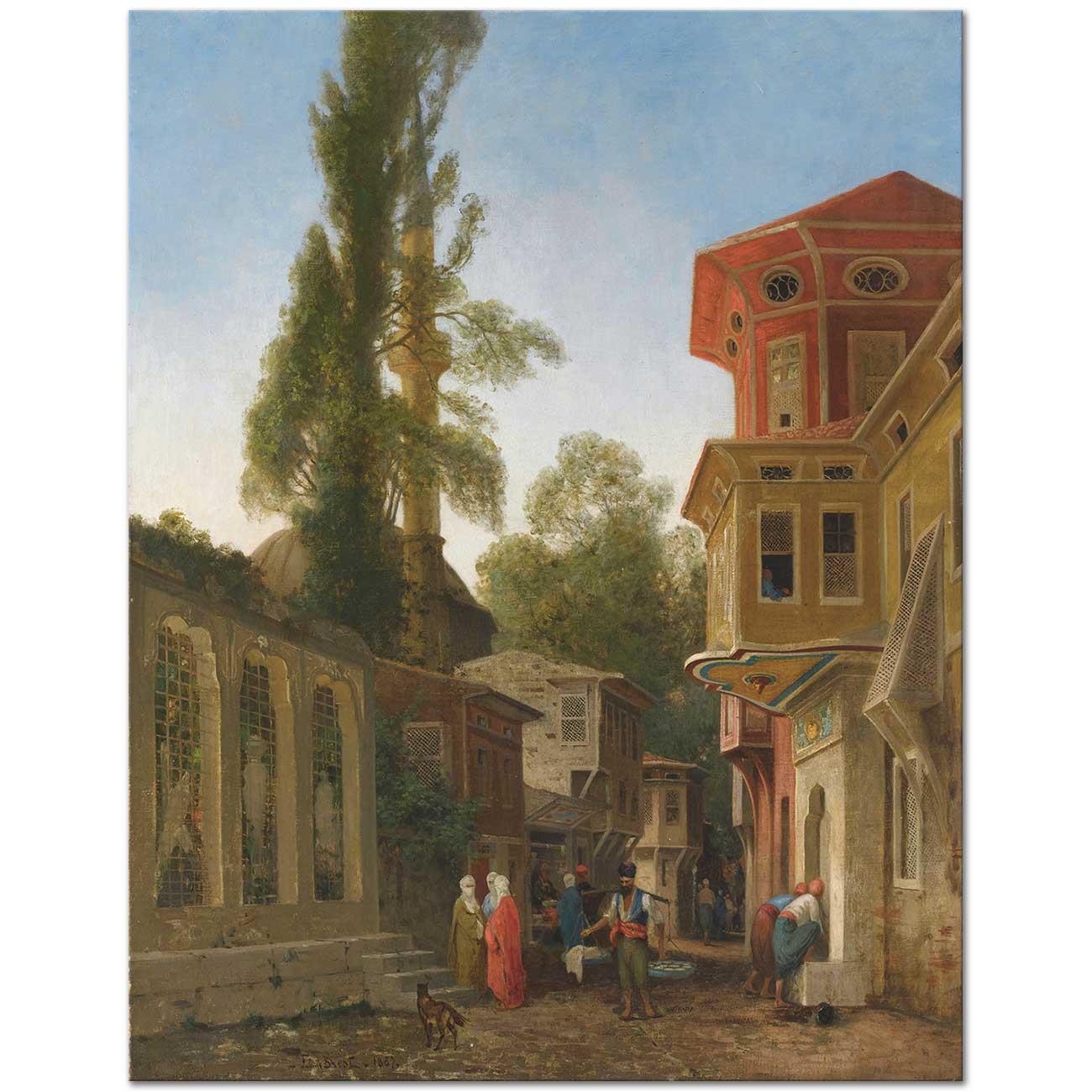 Quartier De Constantinople by Germain Fabius Brest as an Art Print | CANVASTAR