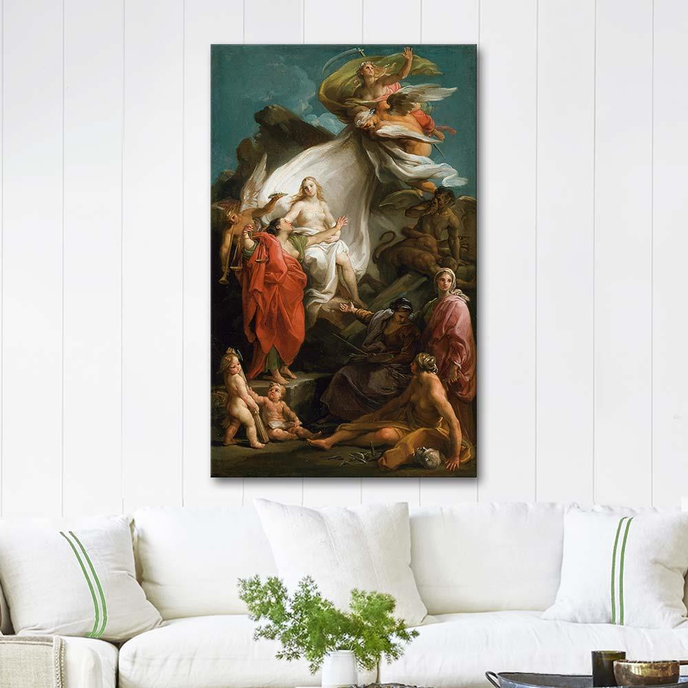 Time Unveiling Truth by Pompeo Batoni as an Art Print | CANVASTAR Time Unveiling Truth by Pompeo Batoni as an Art Print | CANVASTAR