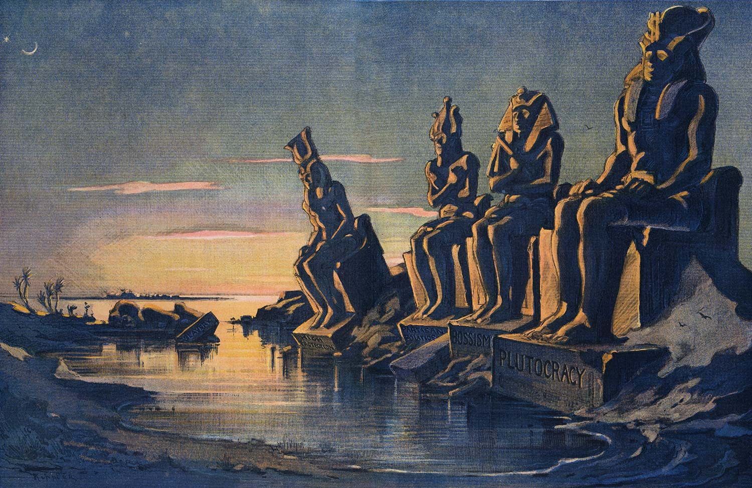 Udo Keppler Falling Gods Art Print | CANVASTAR