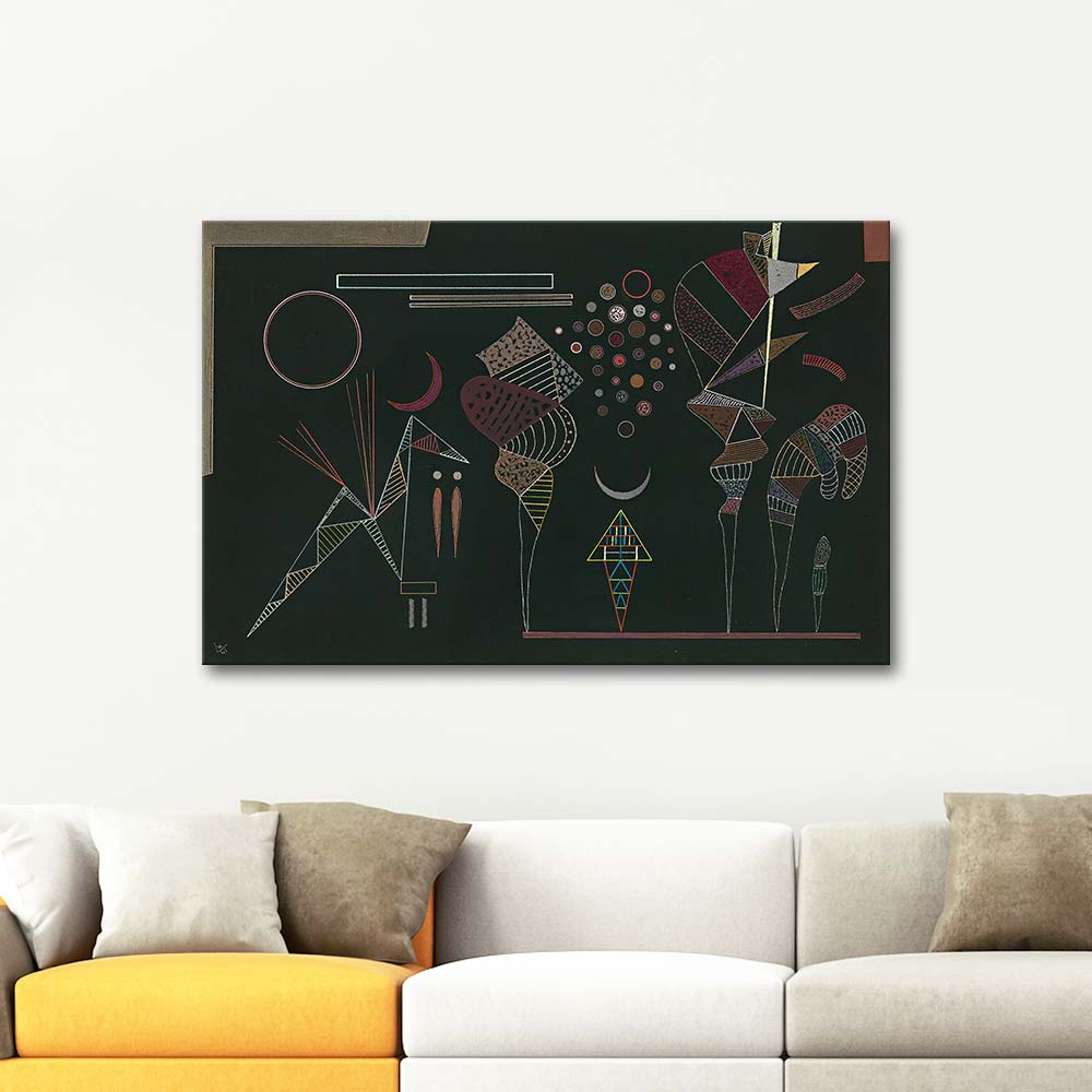 Wassily Kandinsky Study For Reduced Contrasts Art Print | CANVASTAR