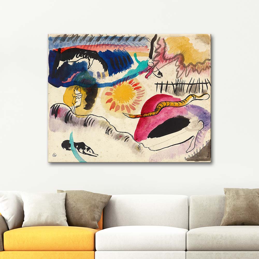 Wassily Kandinsky Watercolor No 3 Love Garden Art Print | CANVASTAR