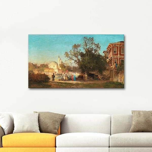 A Capriccio of Constantinople by Germain Fabius Brest as Art Print | CANVASTAR