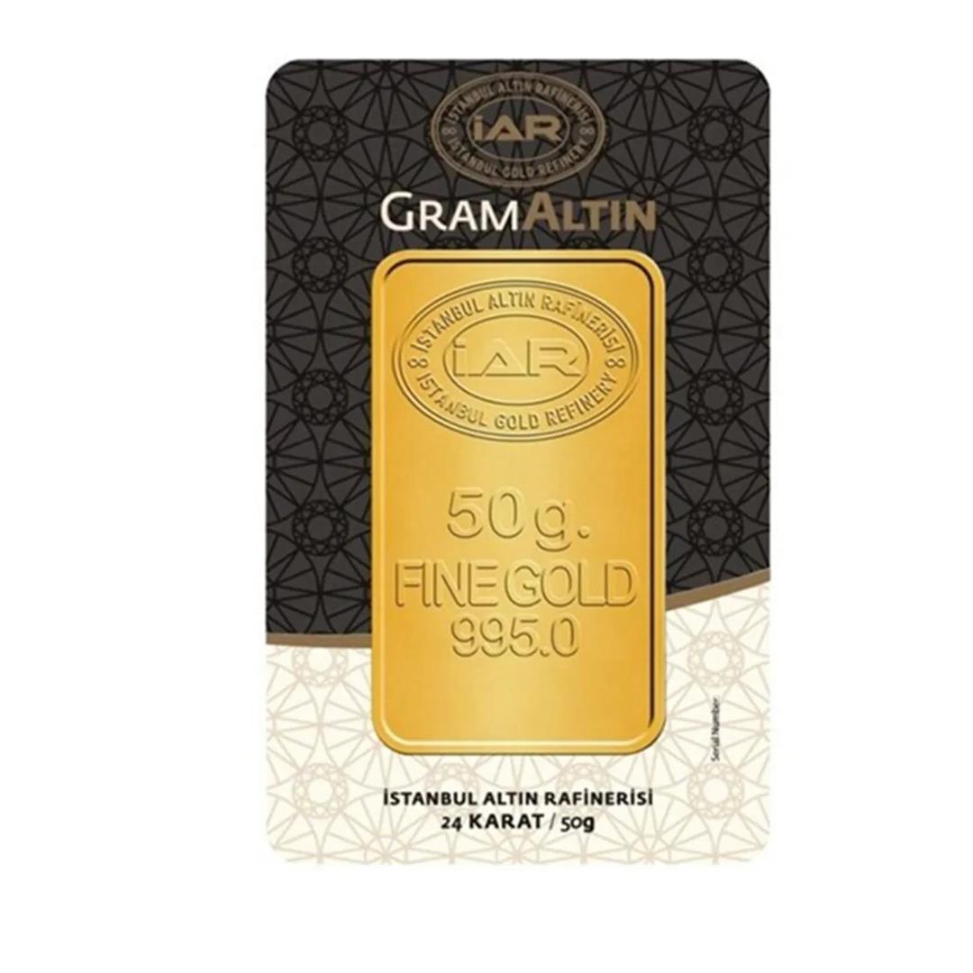 50 Gram 24 Ayar Külçe Gram Altın Ziynet Gold