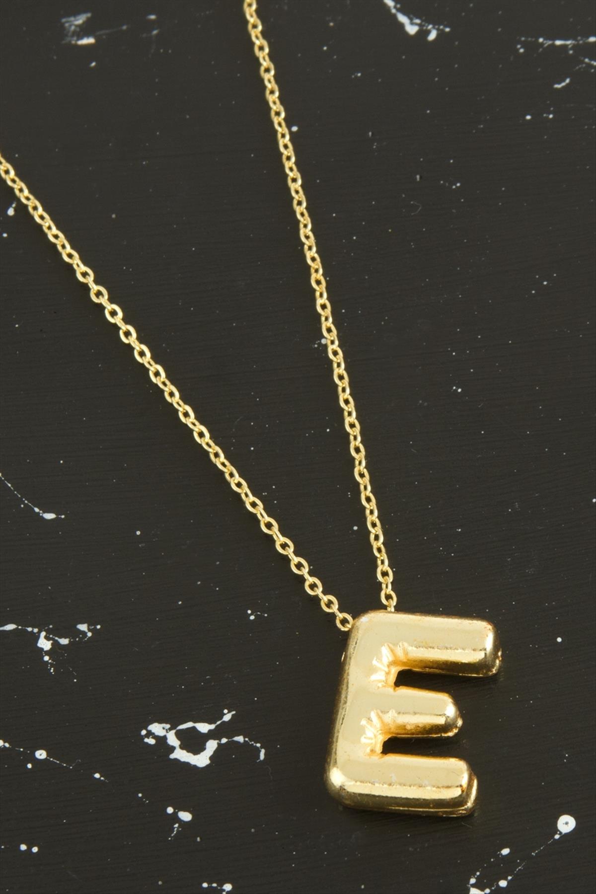 E Harfli Balon Kolye