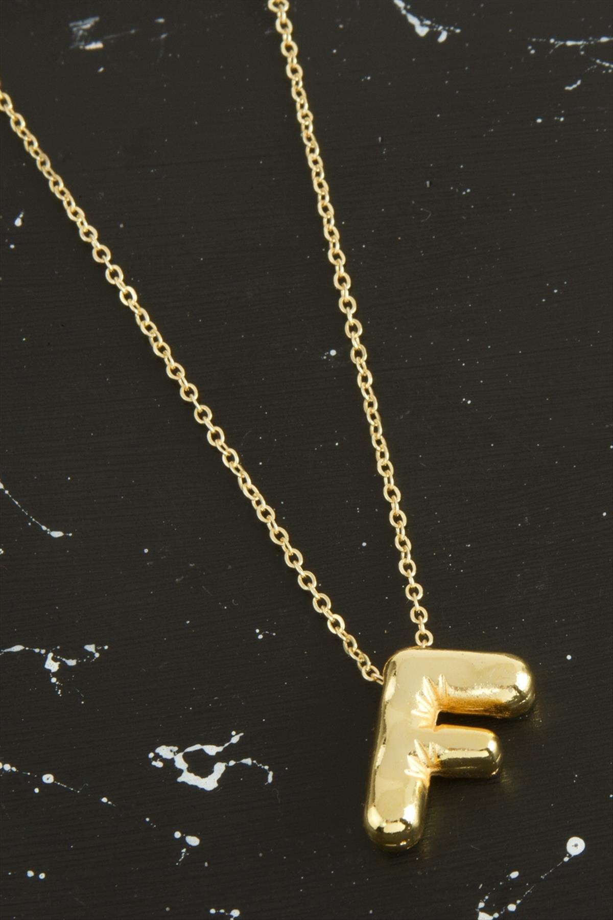 F Harfli Balon Kolye