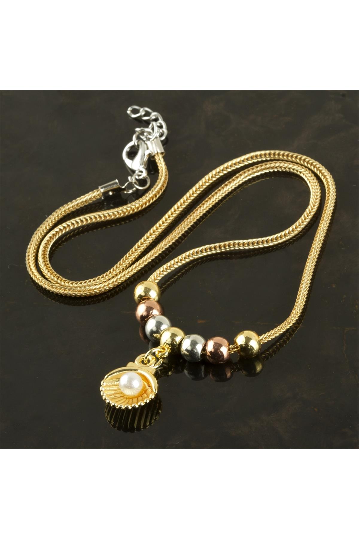 İnci İstiridye Trend Lüx Kolye