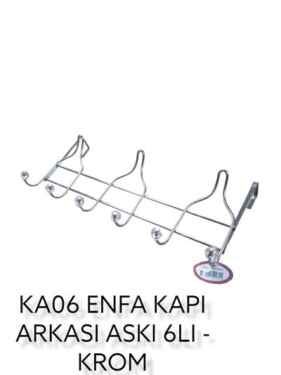Enfa Amerikan Kapı Arkası Askı 6Lı - Krom - Enfa - Esnek E-Ticaret ...