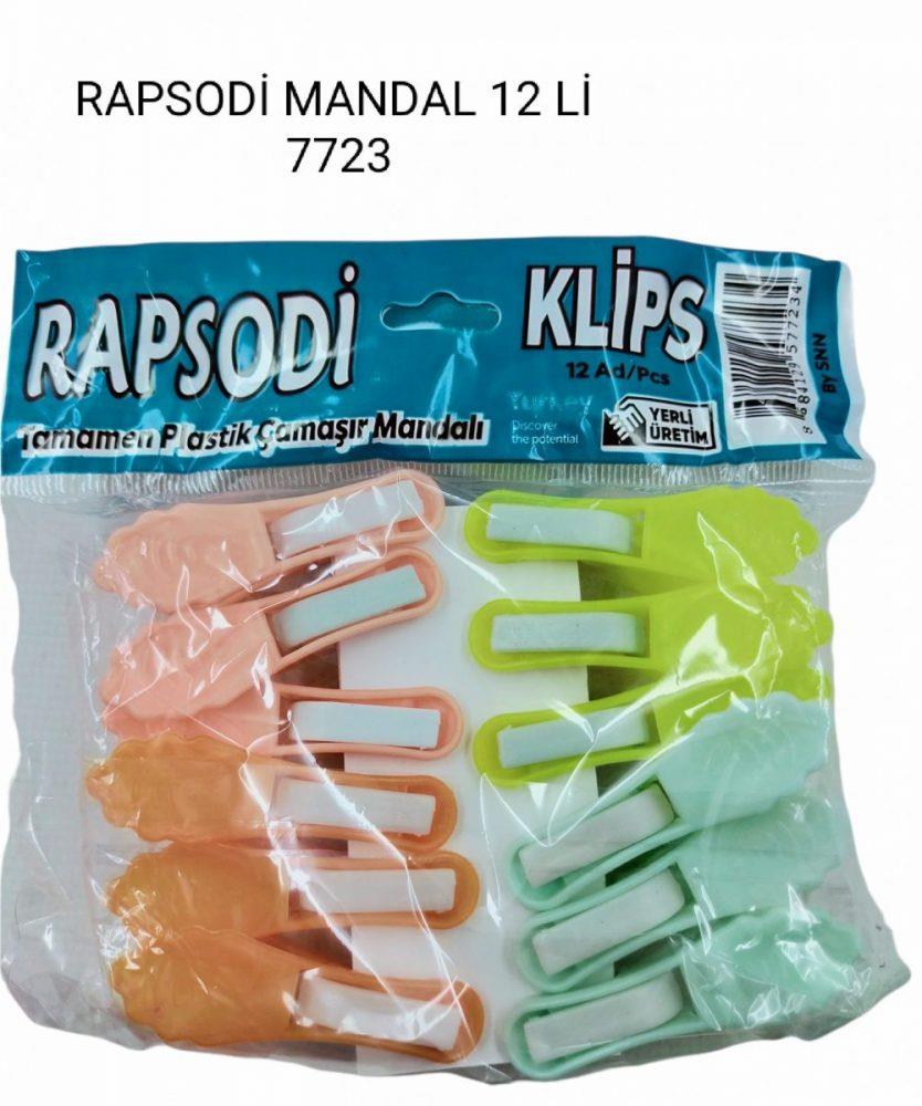 Rapsodi Klips Plastik Mandal 12Li - Dayanıklı ve Pratik Çözümler için ...