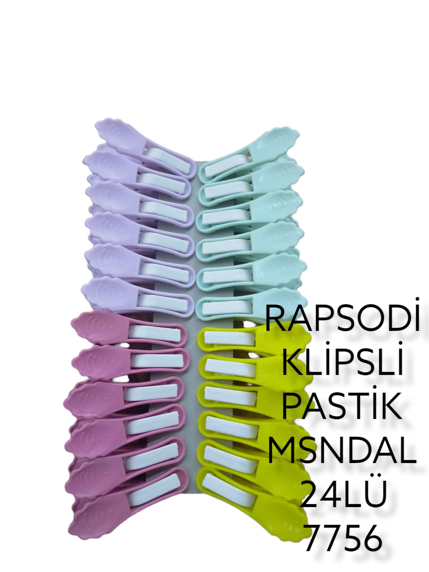 Rapsodi Klips Plastik Mandal 24'lü - Dayanıklı ve Pratik Mandal Seti ...