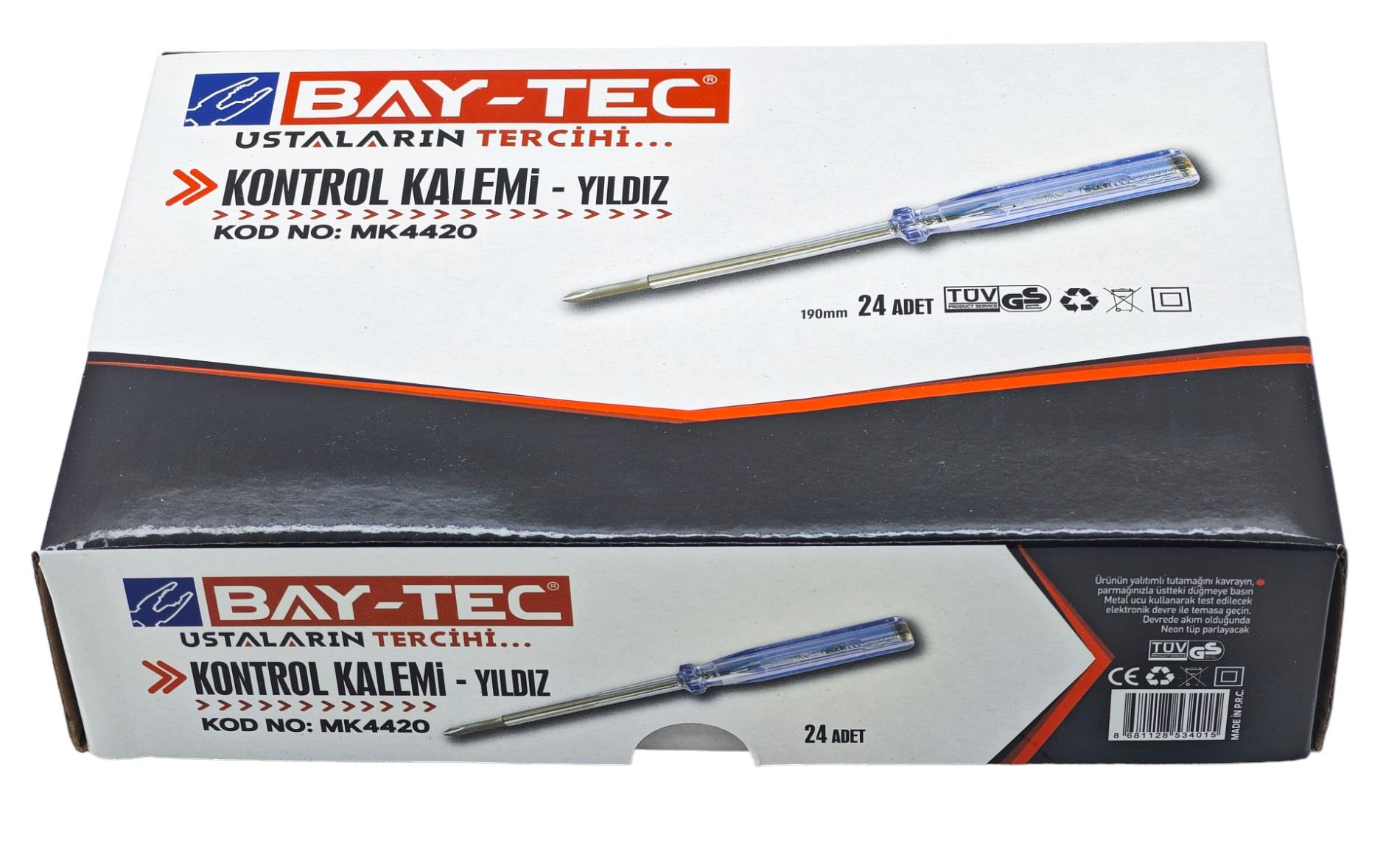 Bay-Tec Kontrol Kalemi - Yıldız Uç Bay-Tec Bay-Tec Kontrol Kalemi - Yıldız Uç Bay-Tec