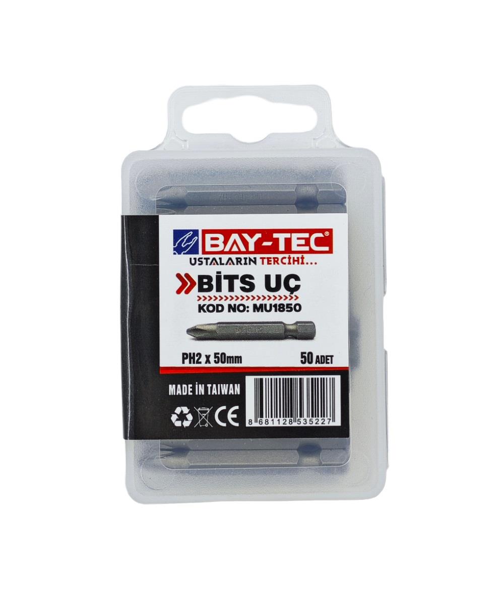 Bay-Tec Yıldız Bits Uç PH2 50mm - Dayanıklı ve Uzun Ömürlü Vida Ucu