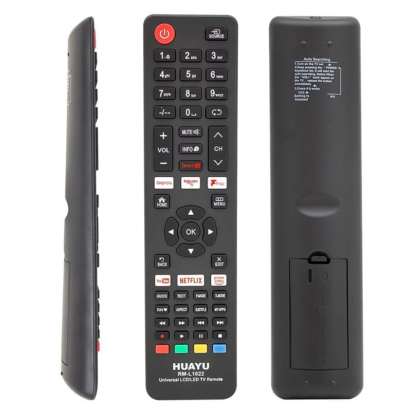 Huayu RM-L1622 Netflix-YouTube-Prime Video-Google Play Tuşlu Universal Lcd Led Tv Kumandası ...