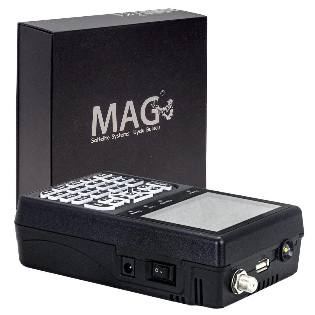Mag MAG-2100 3.5'' DVB-S/S2 LCD Ekran Görüntülü HD Uydu Yön Sinyal ...