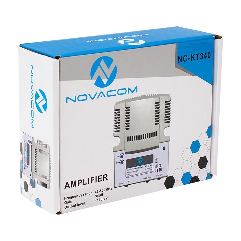 Novacom NC-KT340 47-862 Mhz 34 dB Kablo TV Amplifier Hat Yükseltici Fiyatı - Merter Elektronik