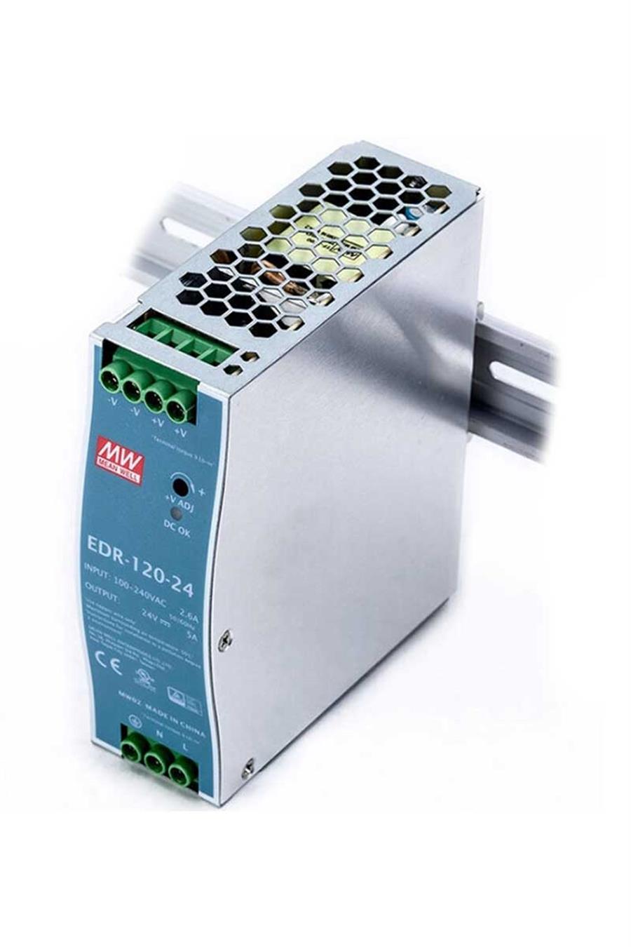 MEANWELL MW-EDR-120-24 24Vdc 5.0Amp DIN Rail