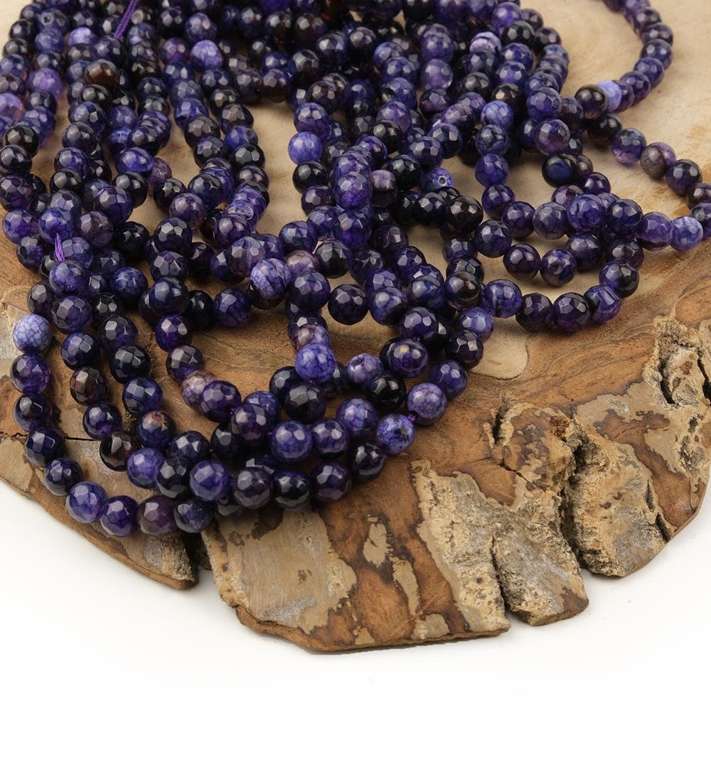 Akik Taşı Doğal Taş Dizisi 6 mm Fasetli Model-05 Fiyatları ve Çeşitleri