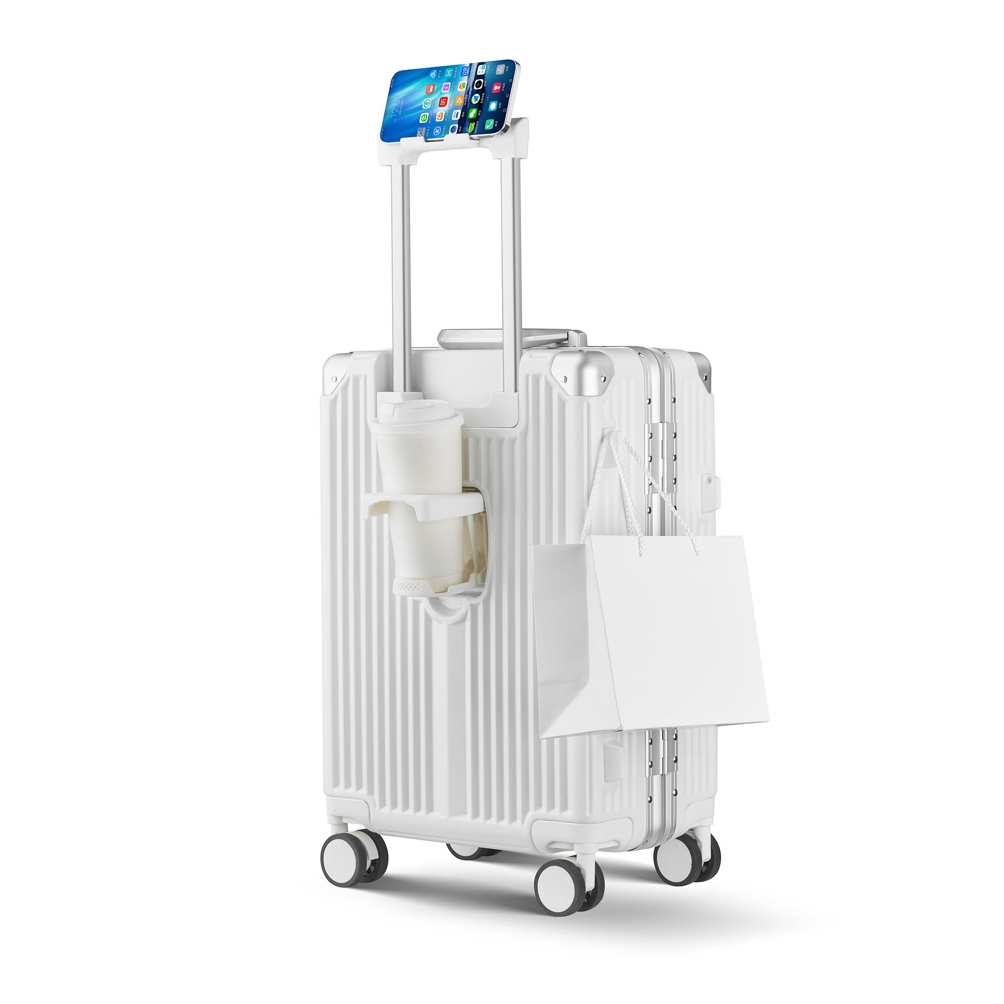 Zeplin Joya PC Policarbon 2'li Valiz Seti (Orta ve Makyaj) Beyaz