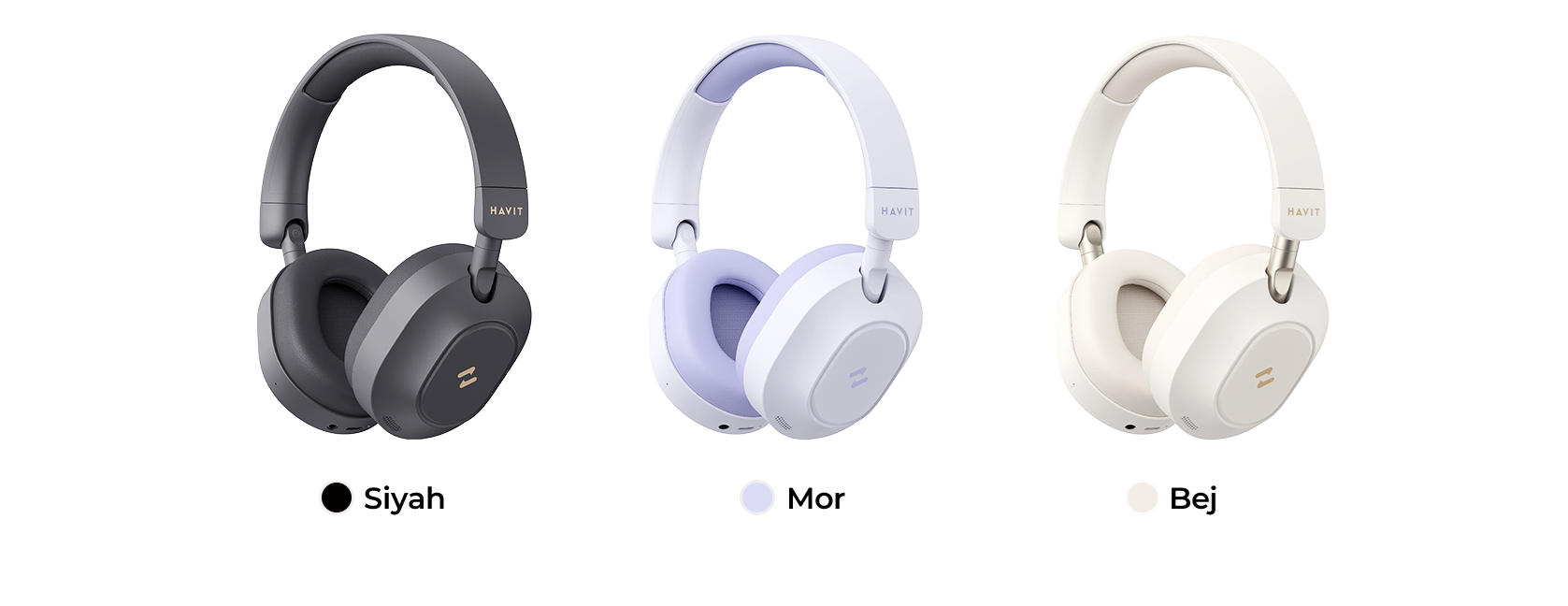 Havit H668BT ANC Bluetooth Kulaküstü Kulaklık - Bej