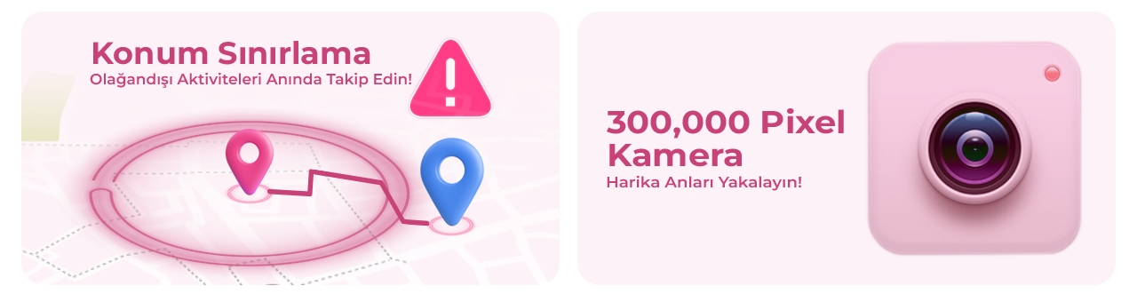 Havit KW12 4G Sim Kartlı Akıllı Çocuk Saati - Pembe