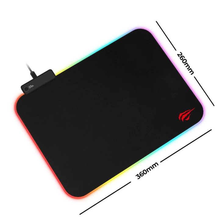 Havit Gamenote MP901 Siyah 360*260*3mm Rgb Ledli Gaming Mouse Pad