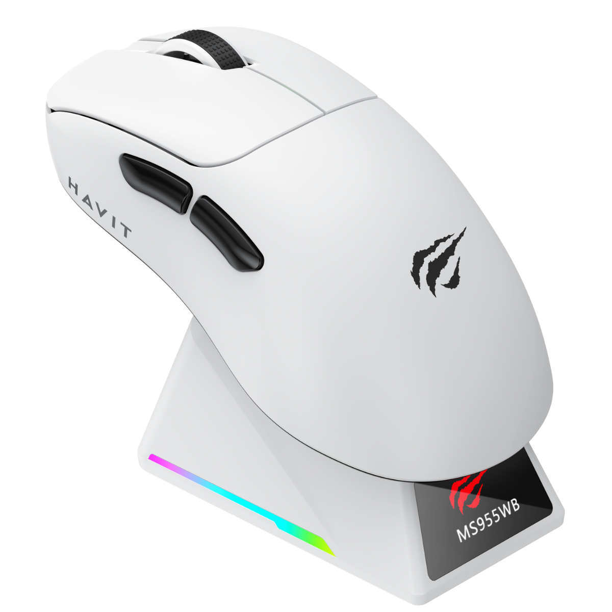 Havit Gamenote MS955WB Wireless Gaming Mouse - Ekranlı - Beyaz