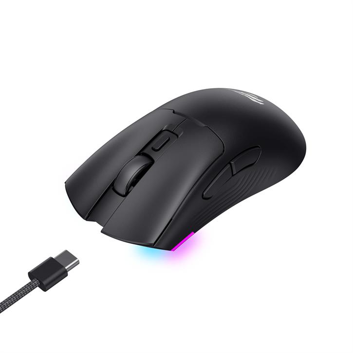 Havit Gamenote MS966WB RGB Wireless Gaming Mouse 4 Modlu - Siyah
